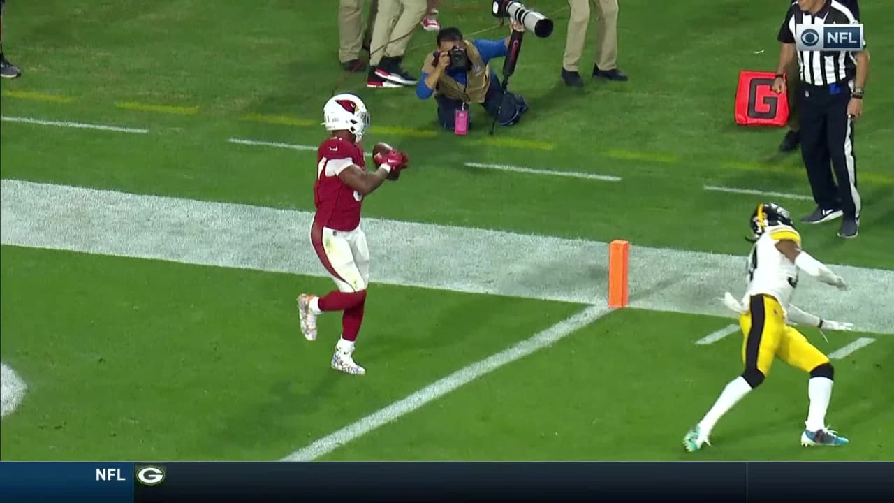 Kyler Murray sneaks TD throw by Terrell Edmunds to David Johnson