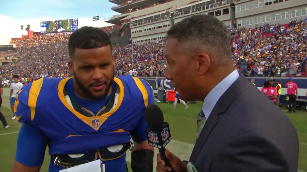 Los Angeles Rams defensive tackle Aaron Donald: Great team win between ... Los Angeles Rams defensive tackle Aaron Donald: Great team win between ...