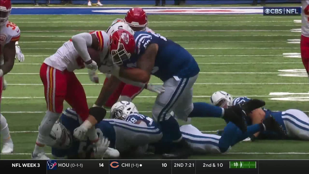 Kansas City Chiefs' second strip-sack of Indianapolis Colts quarterback ...