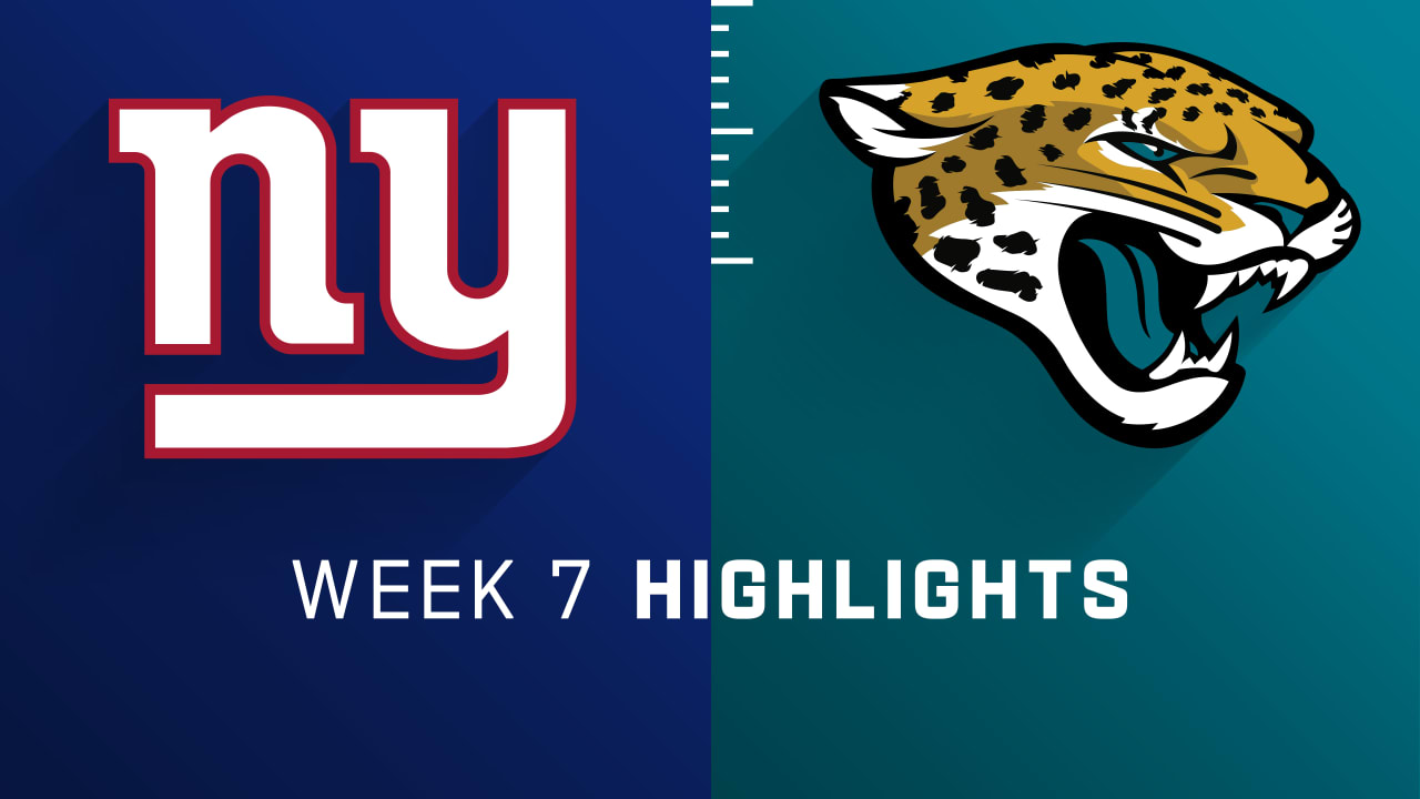 New York Giants vs. Jacksonville Jaguars highlights | Week 7