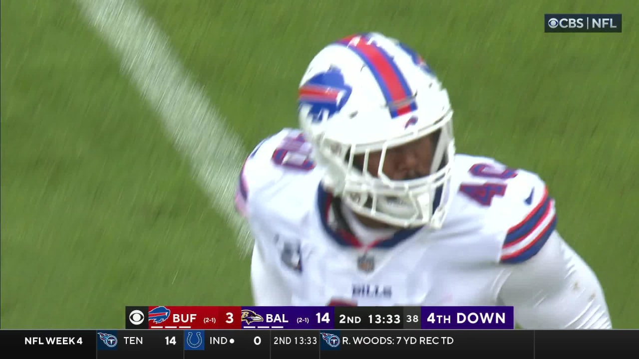 Buffalo Bills linebacker Von Miller runs down Baltimore Ravens ...