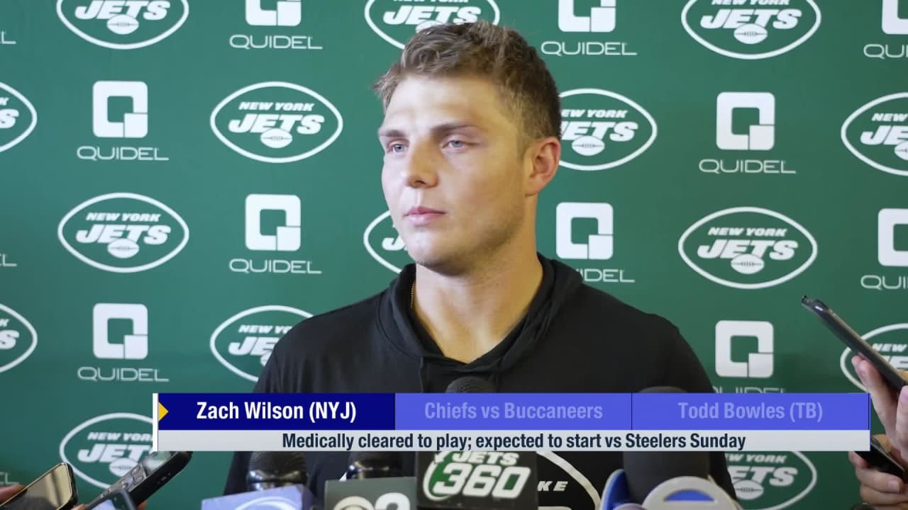New York Jets quarterback Zach Wilson on being cleared to play: It's ...