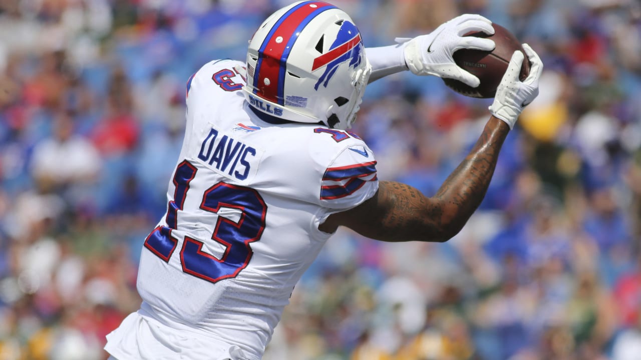 Buffalo Bills wide receiver Gabriel Davis swipes past Green Bay Packers ...