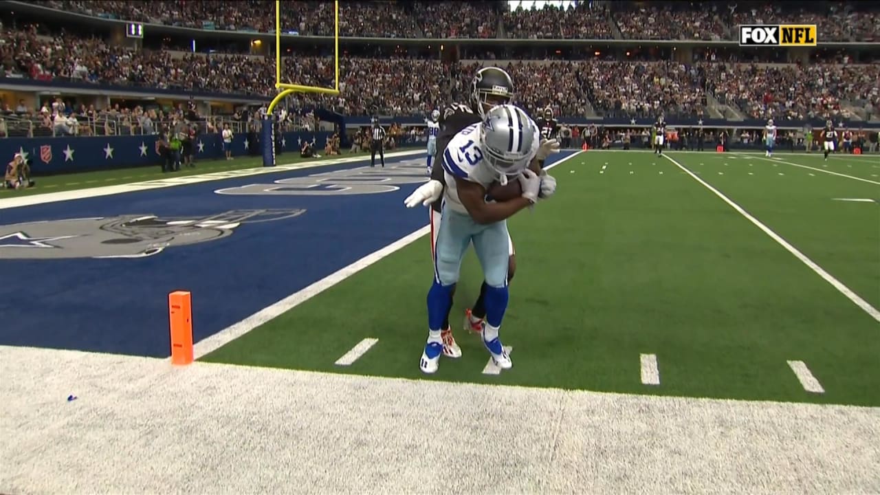 Dallas Cowboys quarterback Dak Prescott dots toe-tapping wide receiver ...