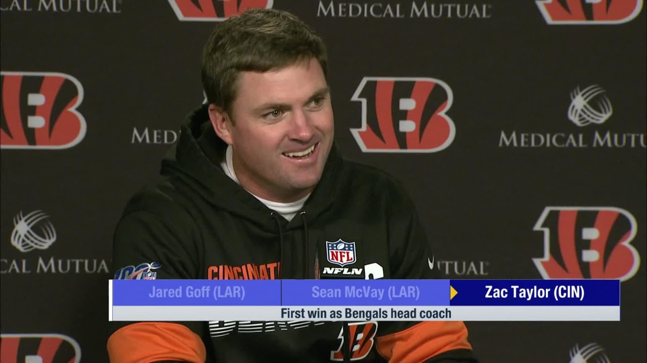 Zac Taylor is all smiles after first win as NFL head coach