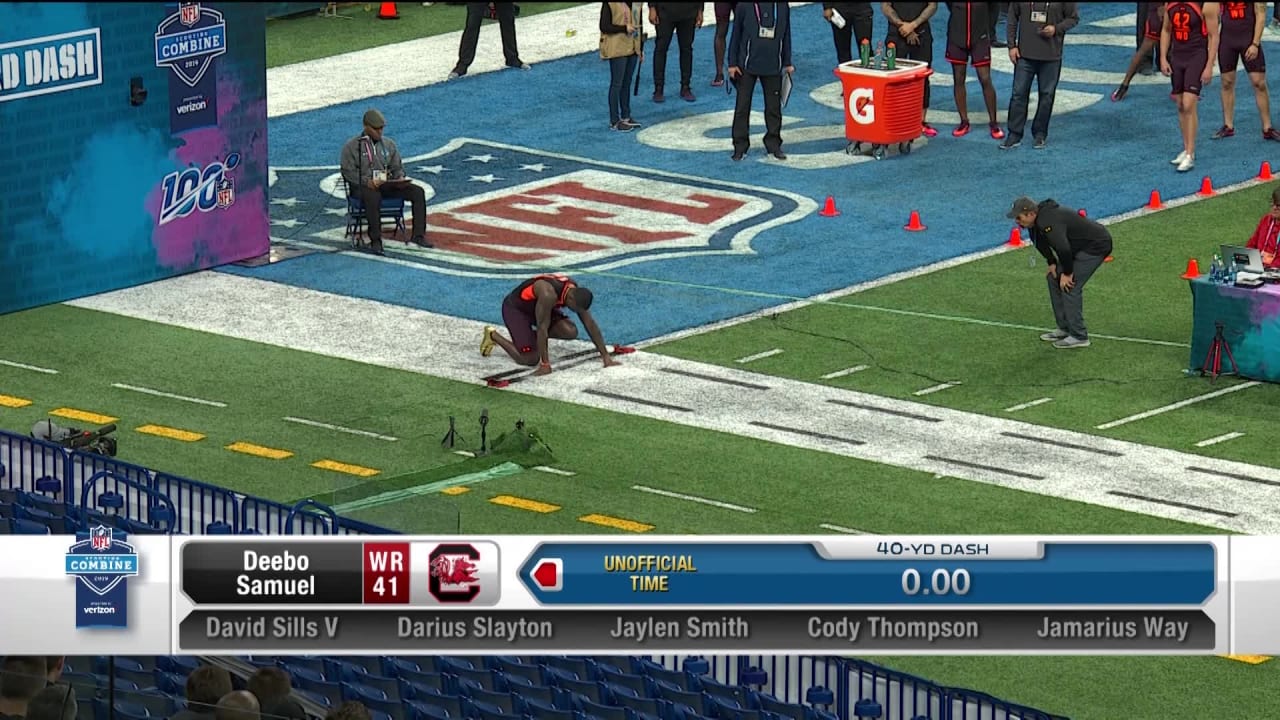 South Carolina wide receiver Deebo Samuel's 2019 NFL Scouting Combine ...