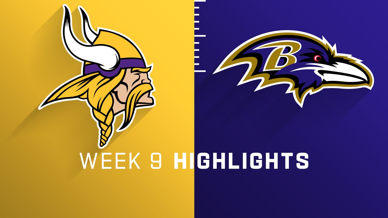 Minnesota Vikings vs. Baltimore Ravens highlights | Week 9