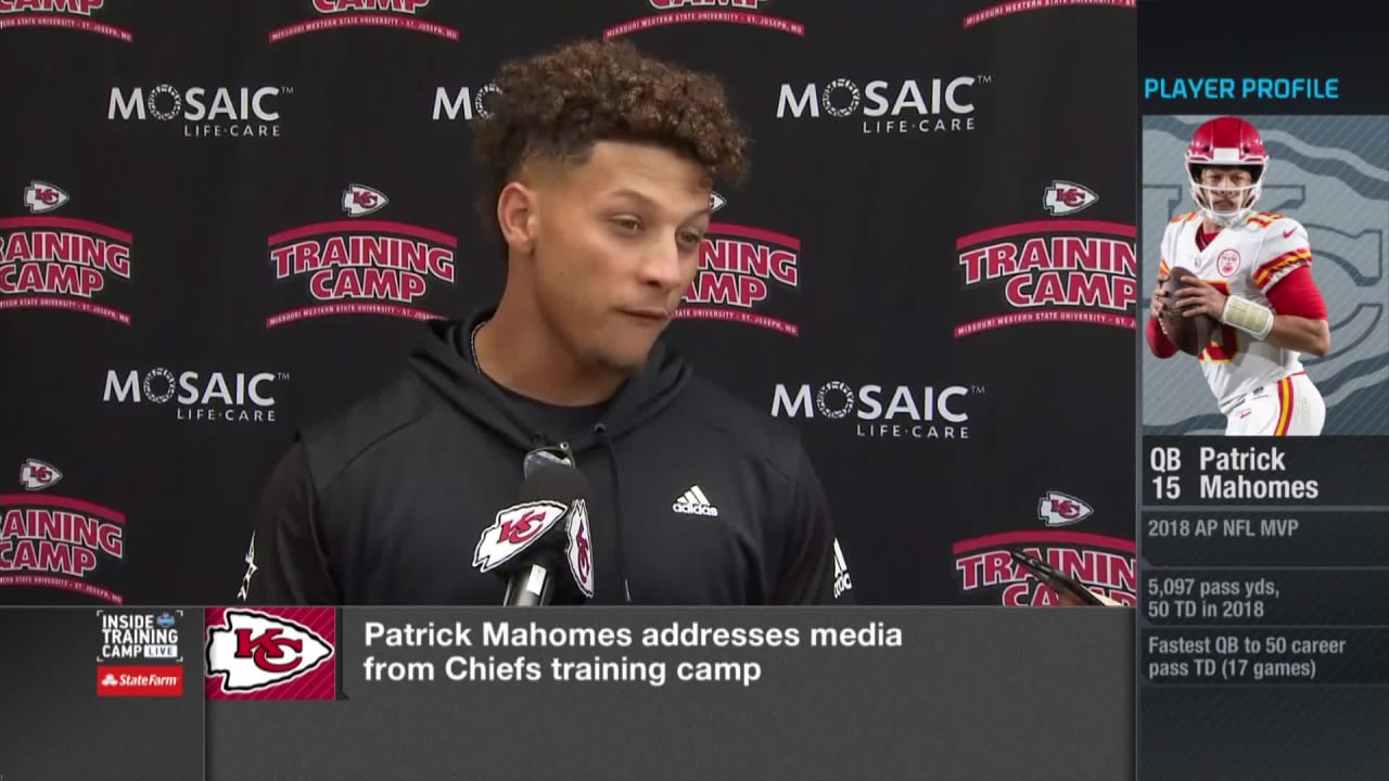 Kansas City Chiefs quarterback Patrick Mahomes discusses riding a horse ...