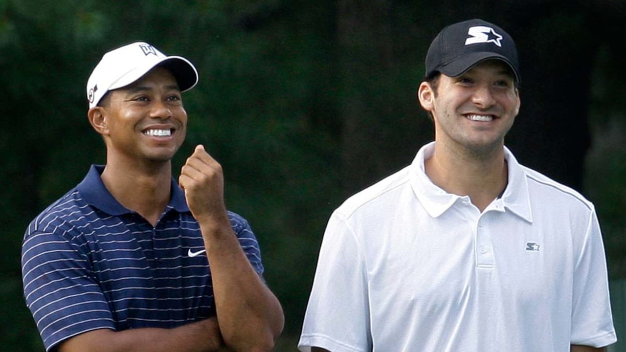NFL players and coaches on the golf course