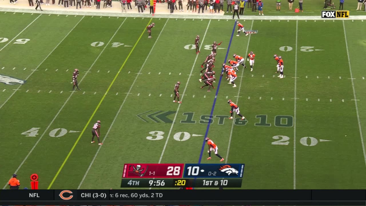 Denver Broncos quarterback Brett Rypien completes first career pass to ...