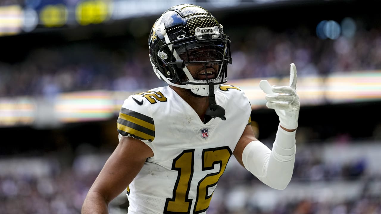 New Orleans Saints wide receiver Chris Olave secures goal-line grab for ...
