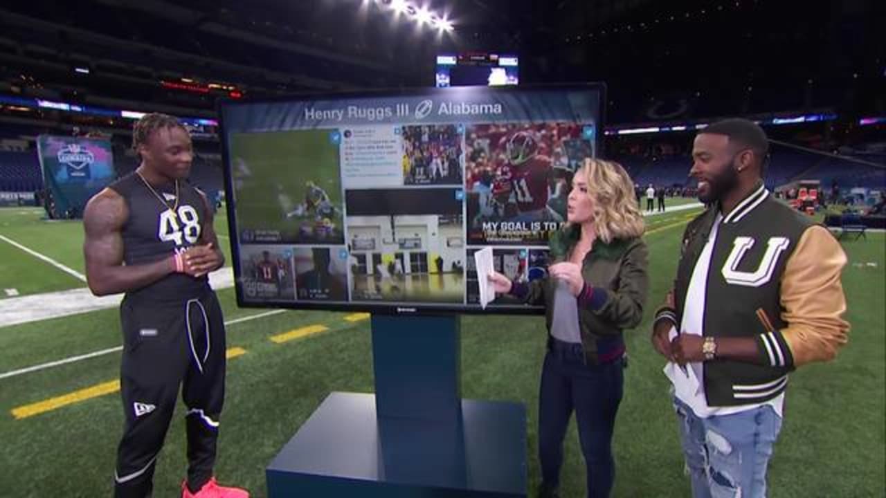 Henry Ruggs breaks down his 40 time and his dunks in high school