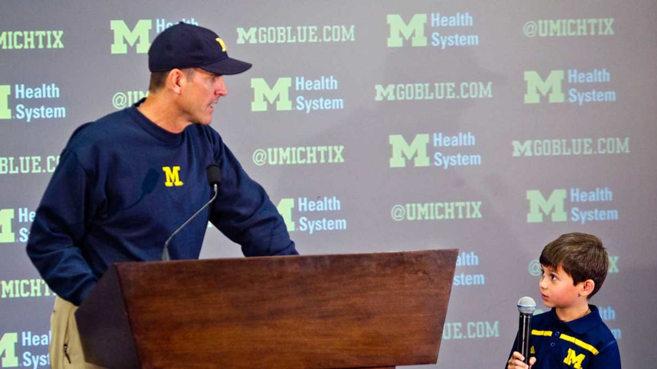Fan to Jim Harbaugh: How much milk does it take to be QB?