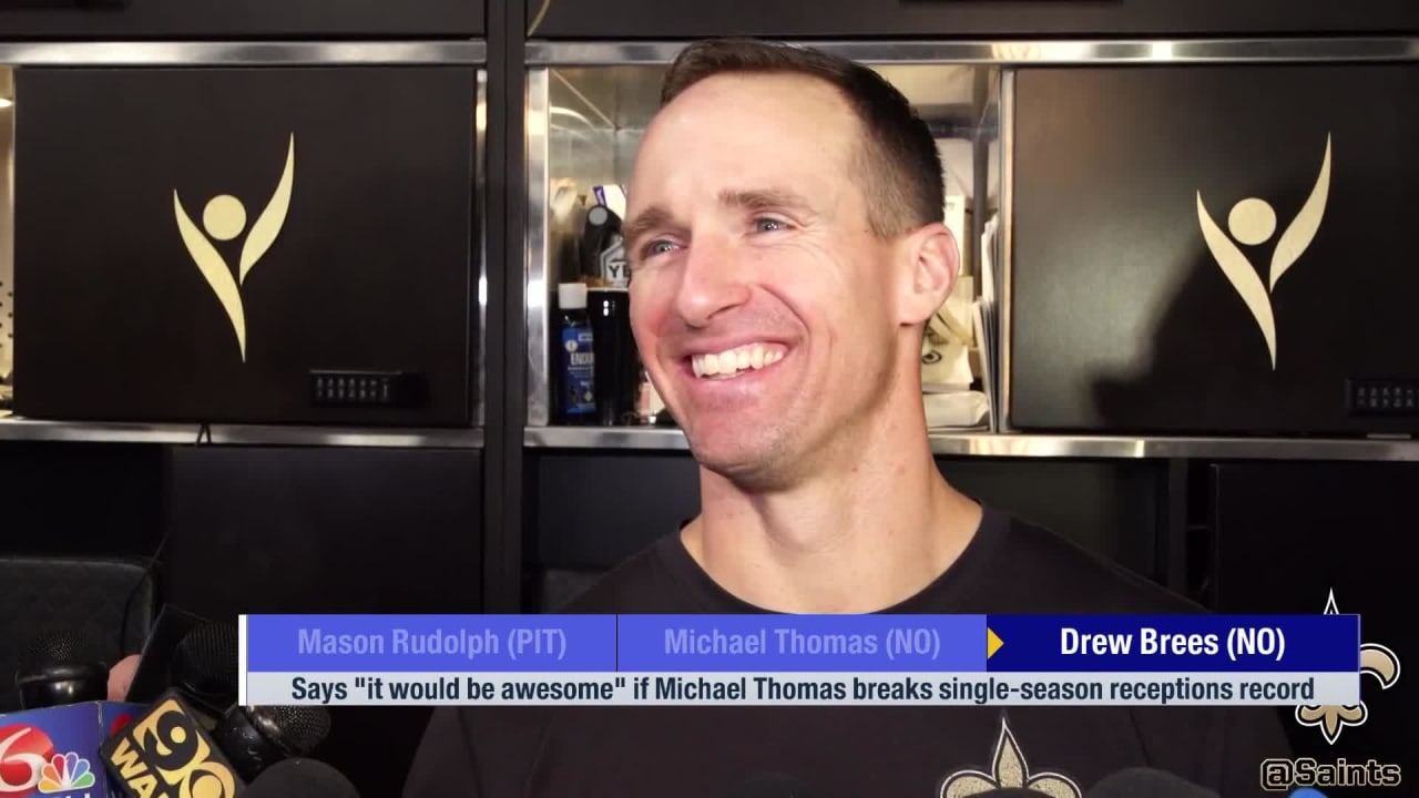 Drew Brees: It would be 'incredible' if Michael Thomas breaks single ...