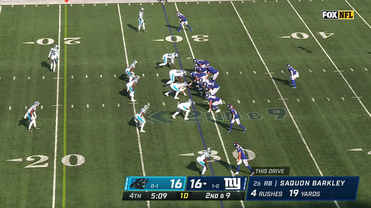 Carolina Panthers defensive tackle Marquan McCall bursts into backfield ...