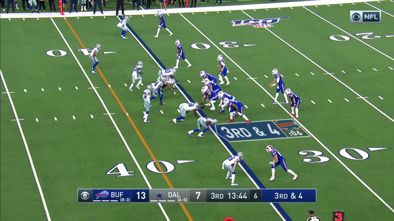 Cole Beasley gets helmet taken off on speedy 16-yard catch