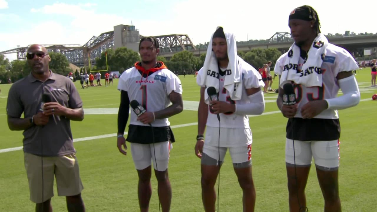 Cincinnati Bengals wide receivers Ja'Marr Chase, Tyler Boyd, Tee ...