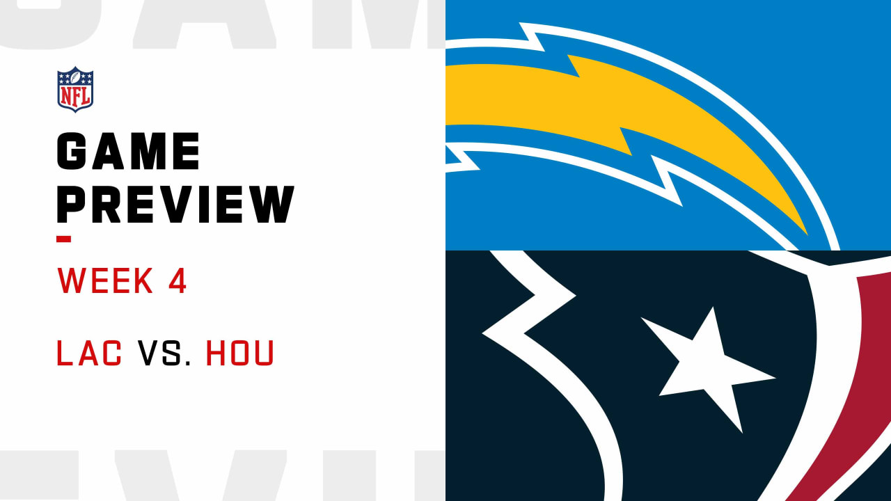 Chargers vs. Texans preview | Week 4