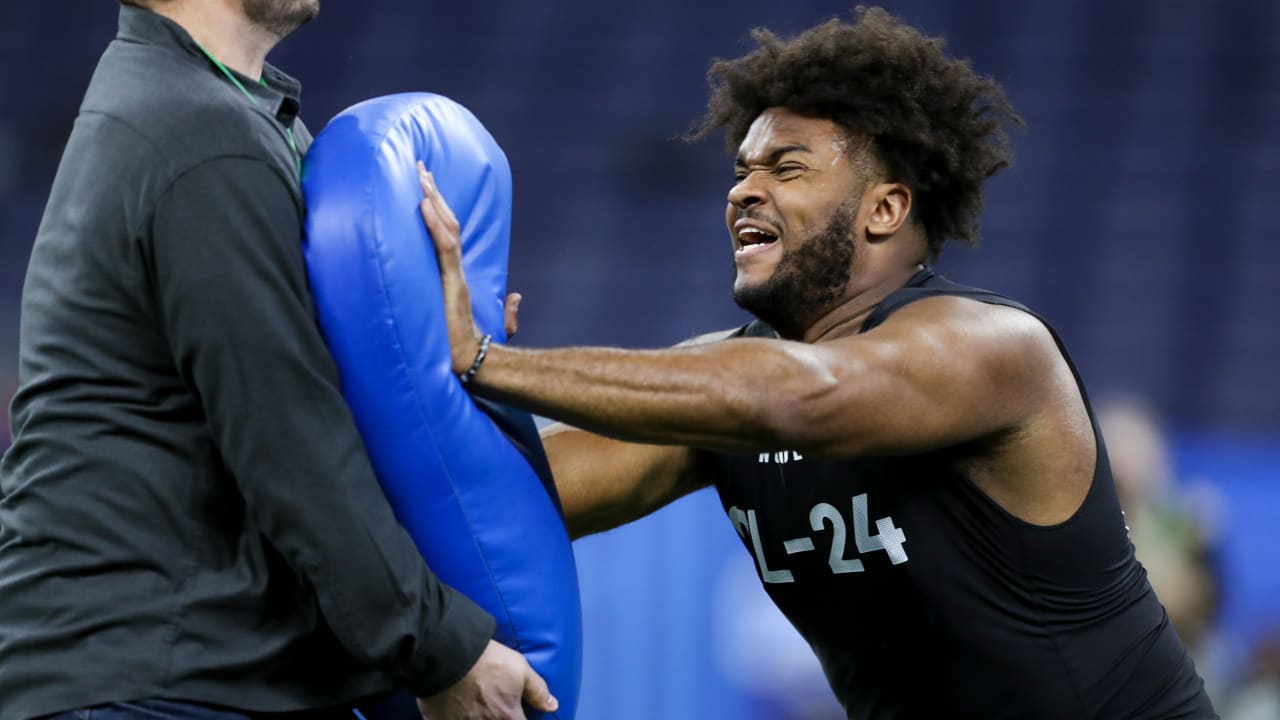 Offensive tackle Paris Johnson Jr.'s 2023 NFL Scouting Combine workout