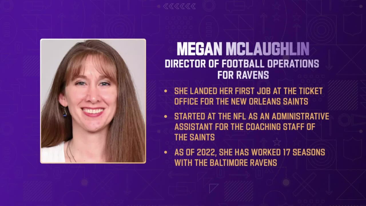 Women's History Month: Megan McLaughlin, Ravens director of football ...