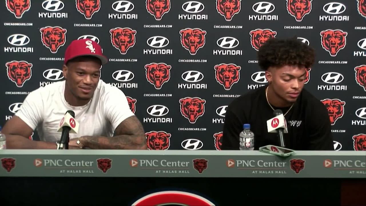 Chicago Bears quarterback Justin Fields, Bears wide receiver DJ Moore discuss Bears' 'ultimate ...