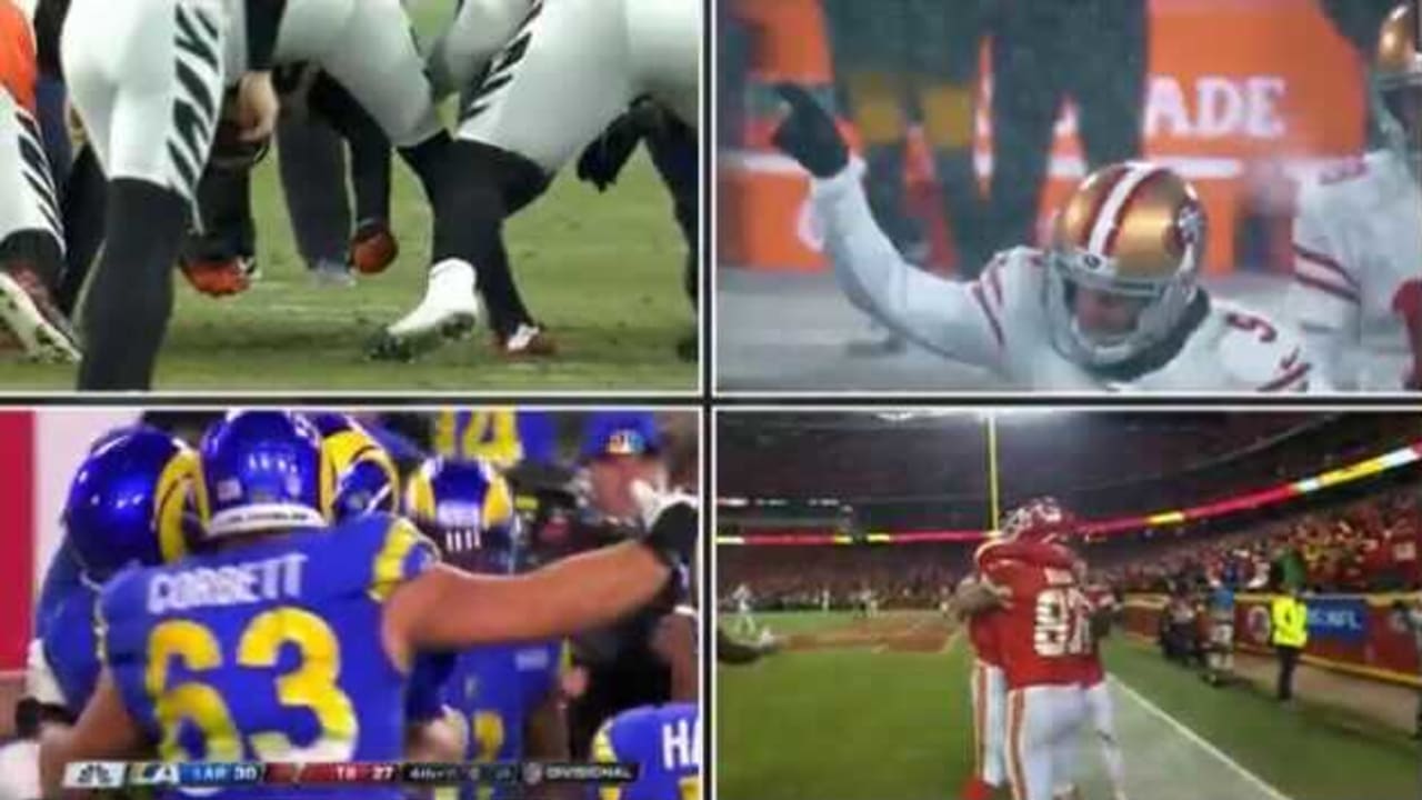 Watch all four Divisional Round game-winners in quad-box style