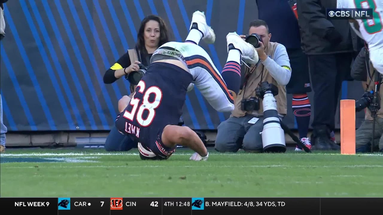 Chicago Bears quarterback Justin Fields dots Kmet for TE's second TD ...