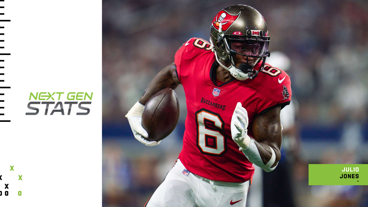 Next Gen Stats: Tampa Bay Buccaneers wide receiver Julio Jones records ...