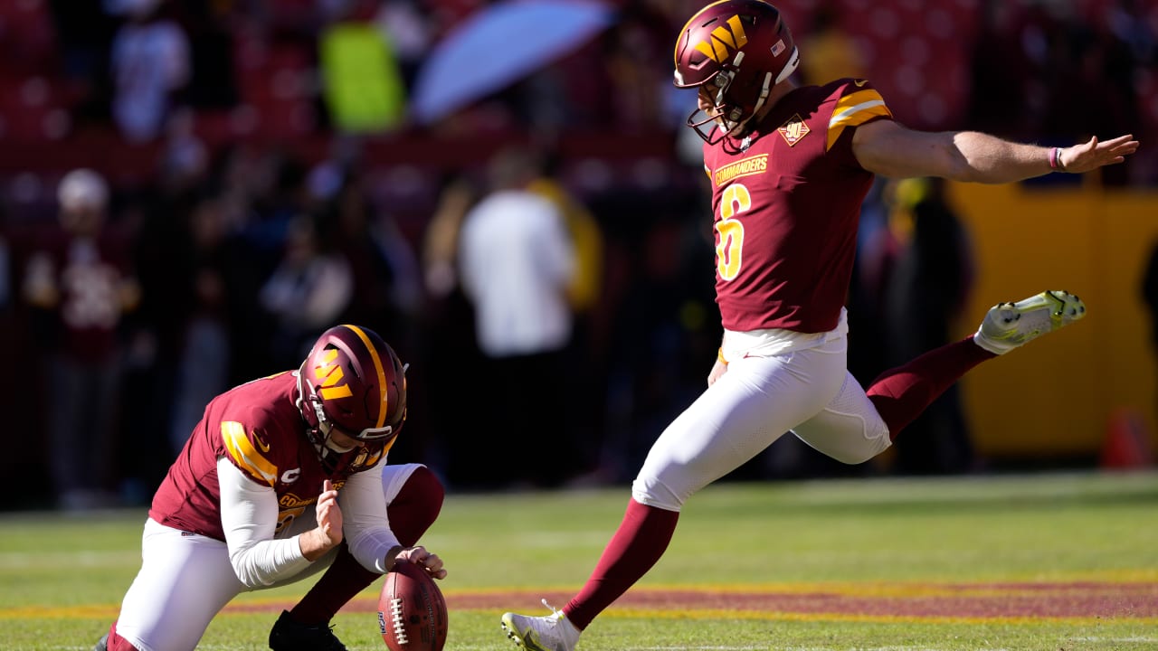 Washington Commanders kicker Joey Slye drains 43-yard FG cutting Browns ...