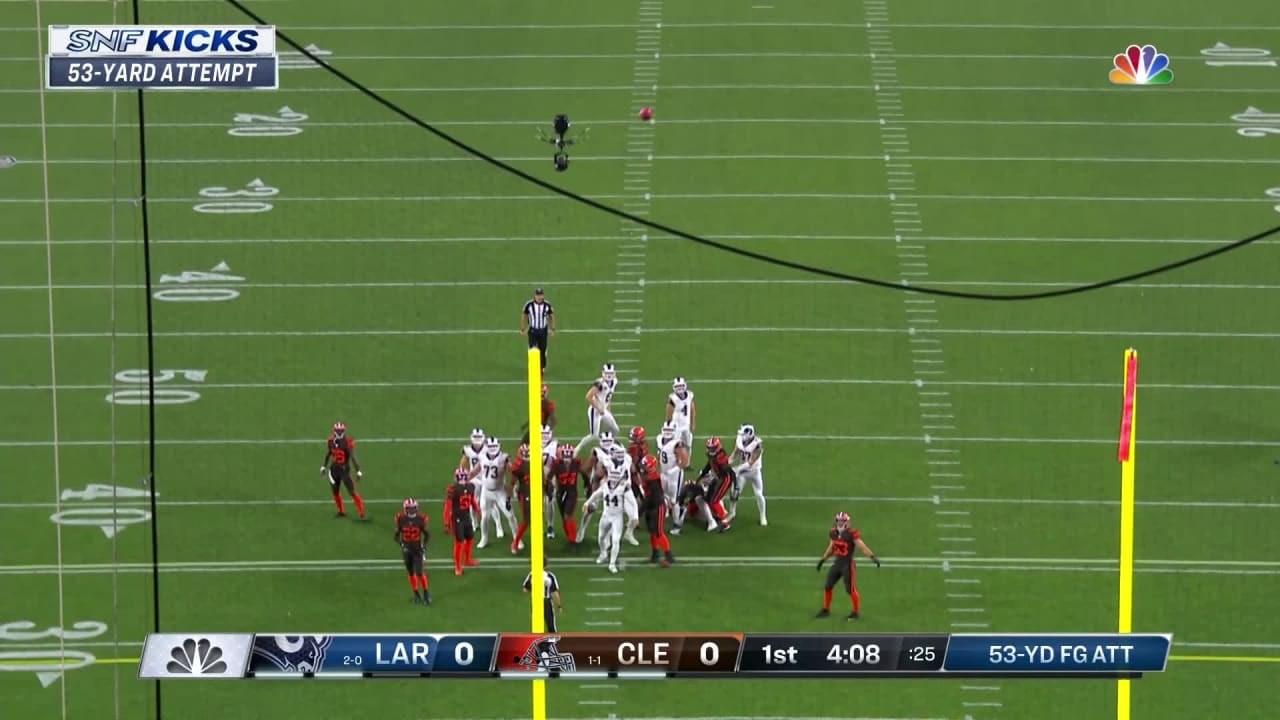 Legatron drills 53-yard FG to put Rams on the scoreboard