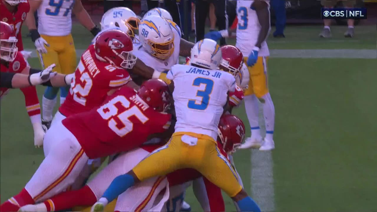 Kansas City Chiefs quarterback Patrick Mahomes' 50th career TD connection with tight end Travis ...