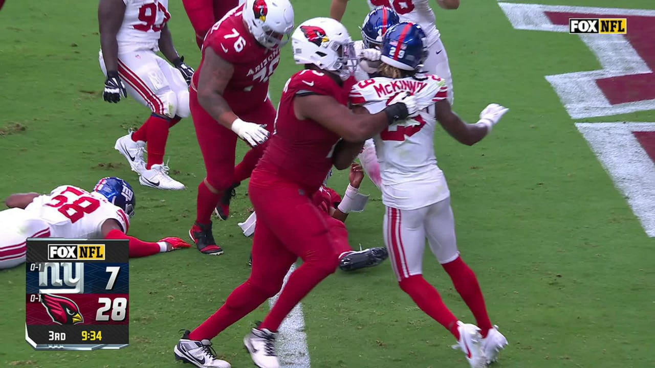 Arizona Cardinals quarterback Joshua Dobbs takes QB-sweep run off right ...