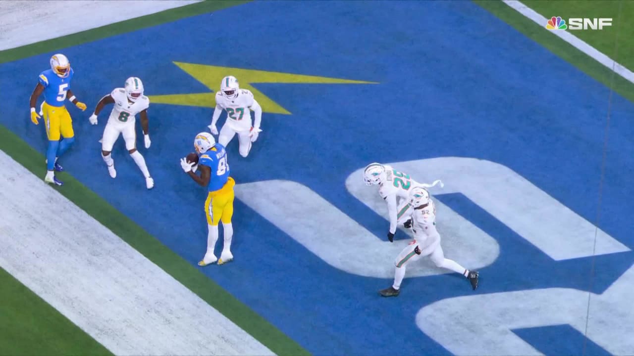 Los Angeles Chargers wide receiver Mike Williams' 10-yard TD catch ...