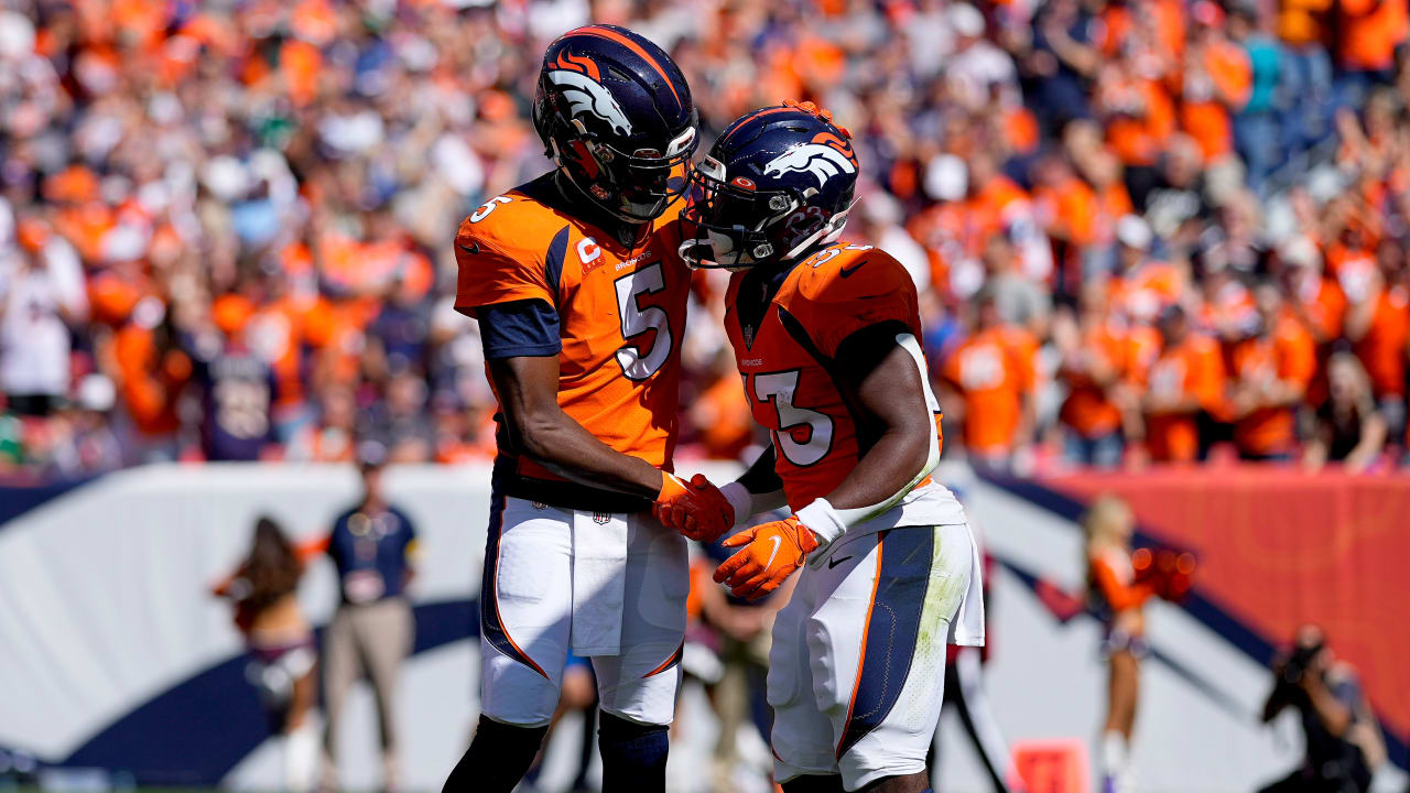 Denver Broncos running back Javonte Williams powers in for strong ...