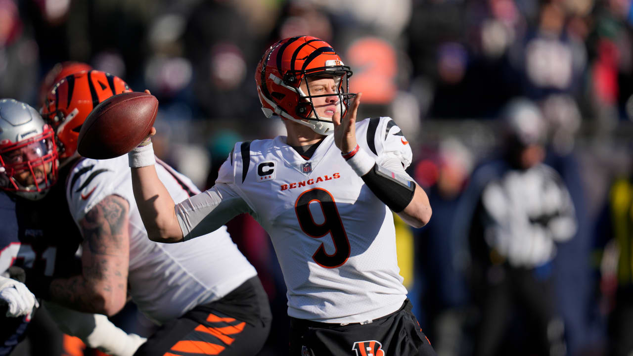 Cincinnati Bengals quarterback Joe Burrow's ball placement is 100 on a ...