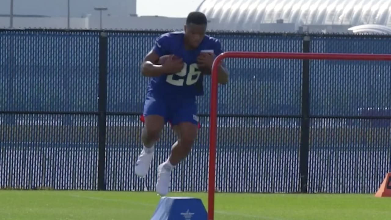 New York Giants running back Saquon Barkley's athleticism on full ...
