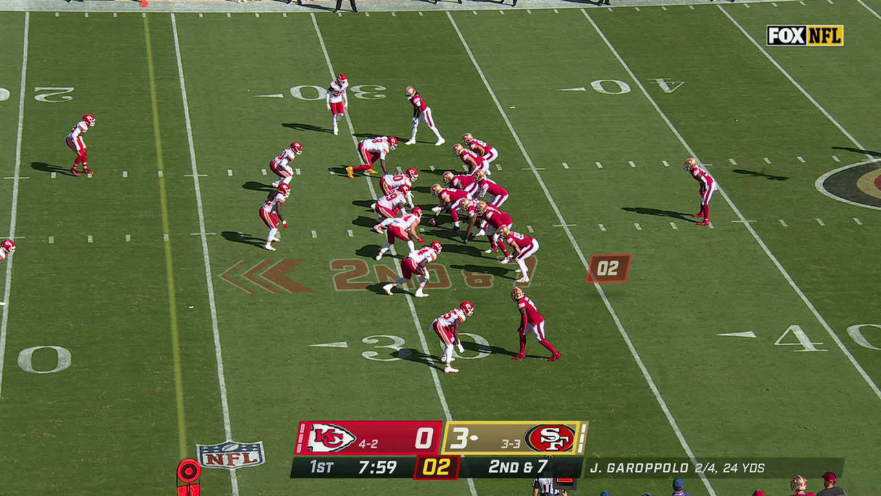 San Francisco 49ers wide receiver Deebo Samuel climbs the ladder for 22 ...