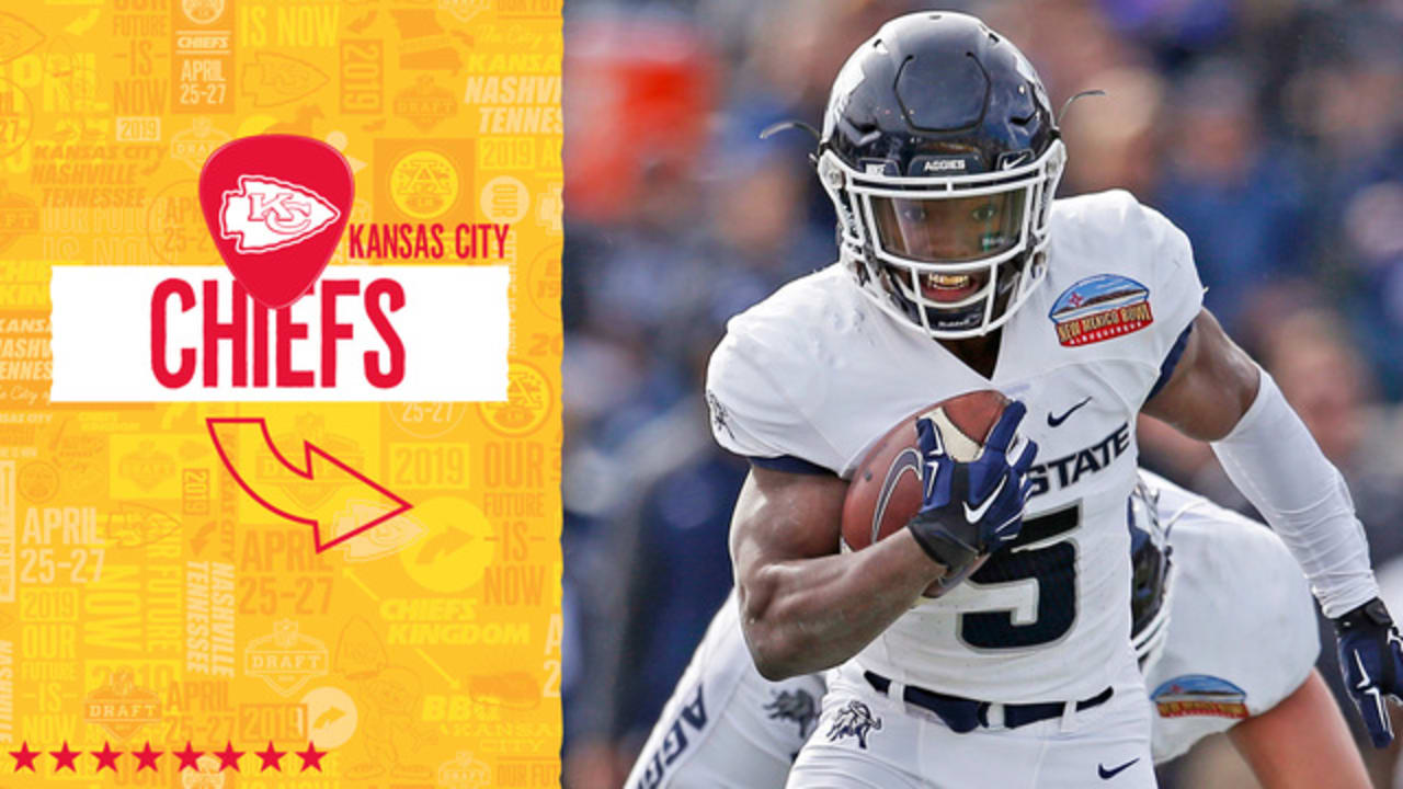 Kansas City Chiefs select Utah State running back Darwin Thompson No ...