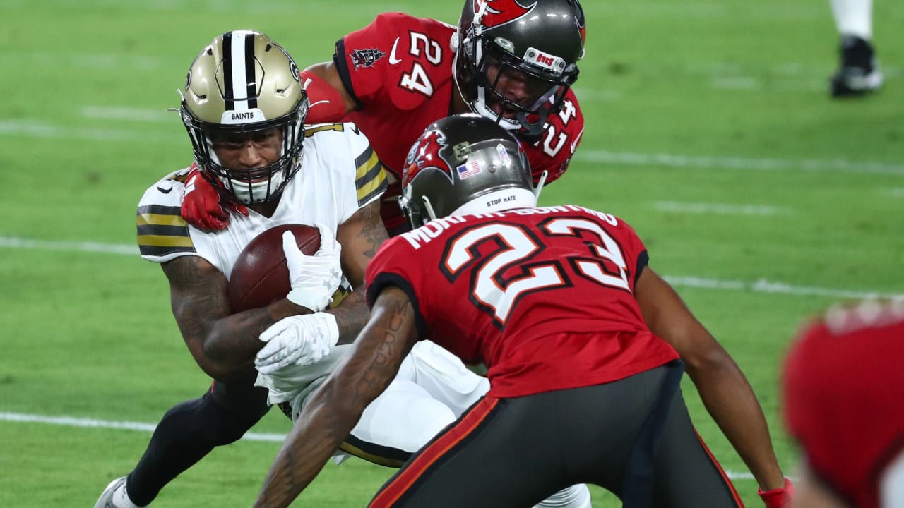 New Orleans Saints wide receiver Deonte Harris shakes off Bucs ...