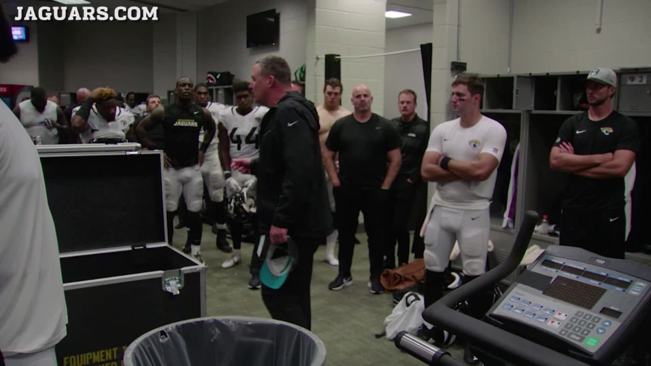 Jacksonville Jaguars head coach Doug Marrone's locker room speech
