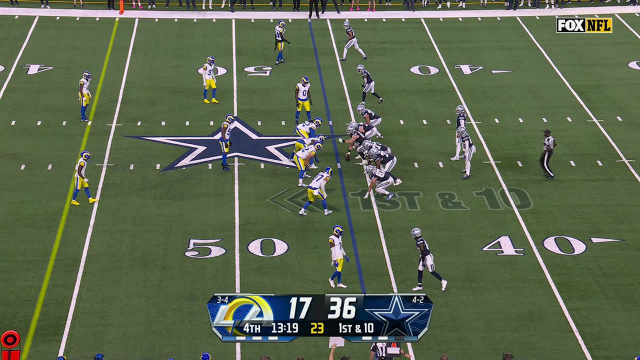 Dallas Cowboys wide receiver CeeDee Lamb Mosses Los Angeles Rams ...