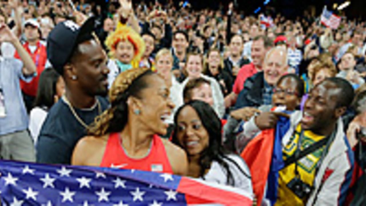 Sanya Richards-Ross, Aaron Ross' wife, wins gold at Olympics