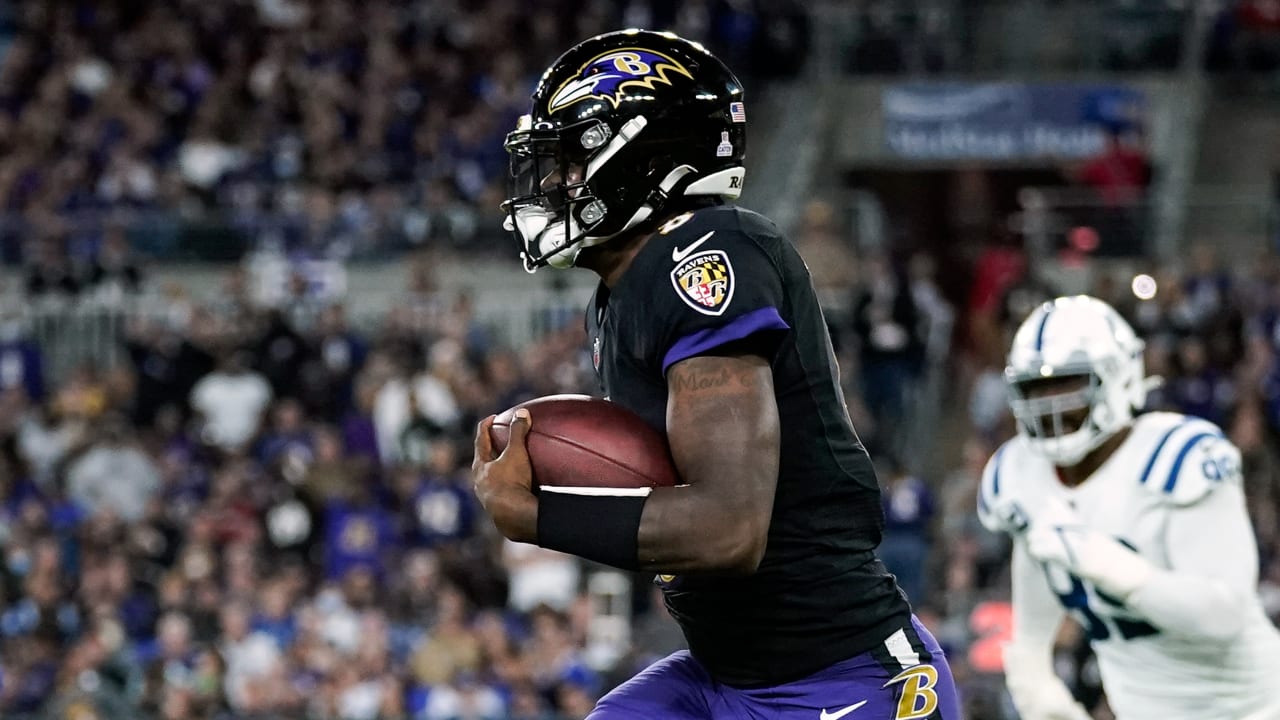 Baltimore Ravens quarterback Lamar Jackson makes multiple Colts ...