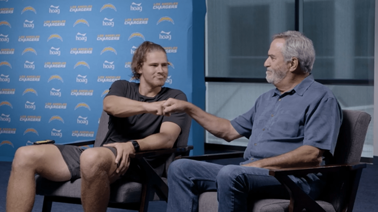 Los Angeles Chargers QB Justin Herbert and Dan Fouts | Generations