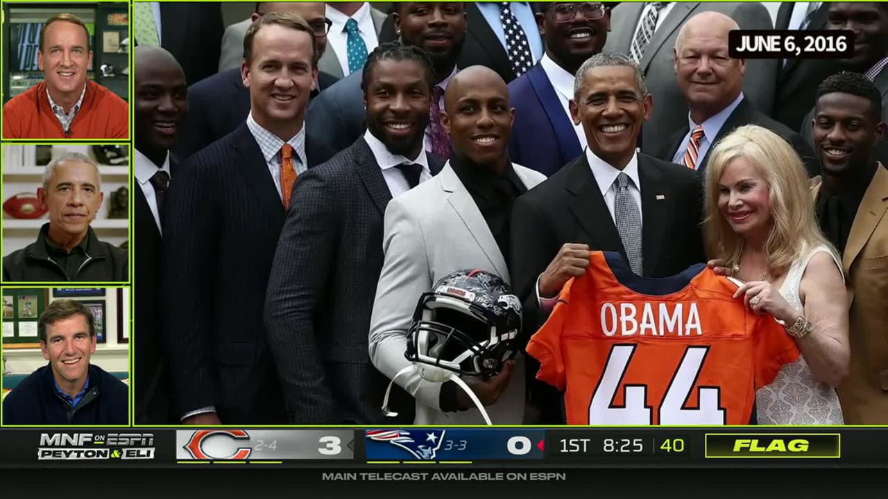 President Barack Obama joins 'MNF' Manning cast, talks 85' Chicago Bears