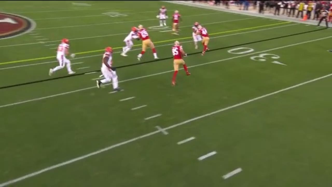 George Kittle takes handoff on fly sweep for 18 yards