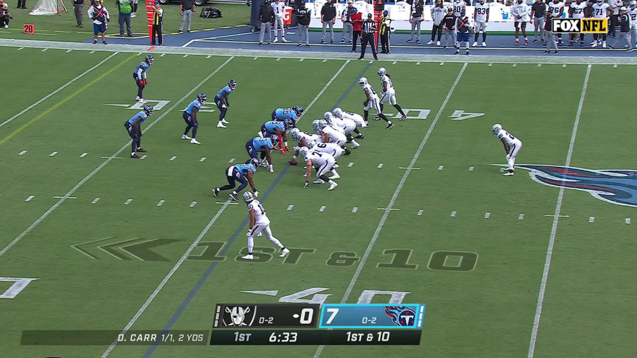Tennessee Titans cornerback Kristian Fulton chases Adams down in ...