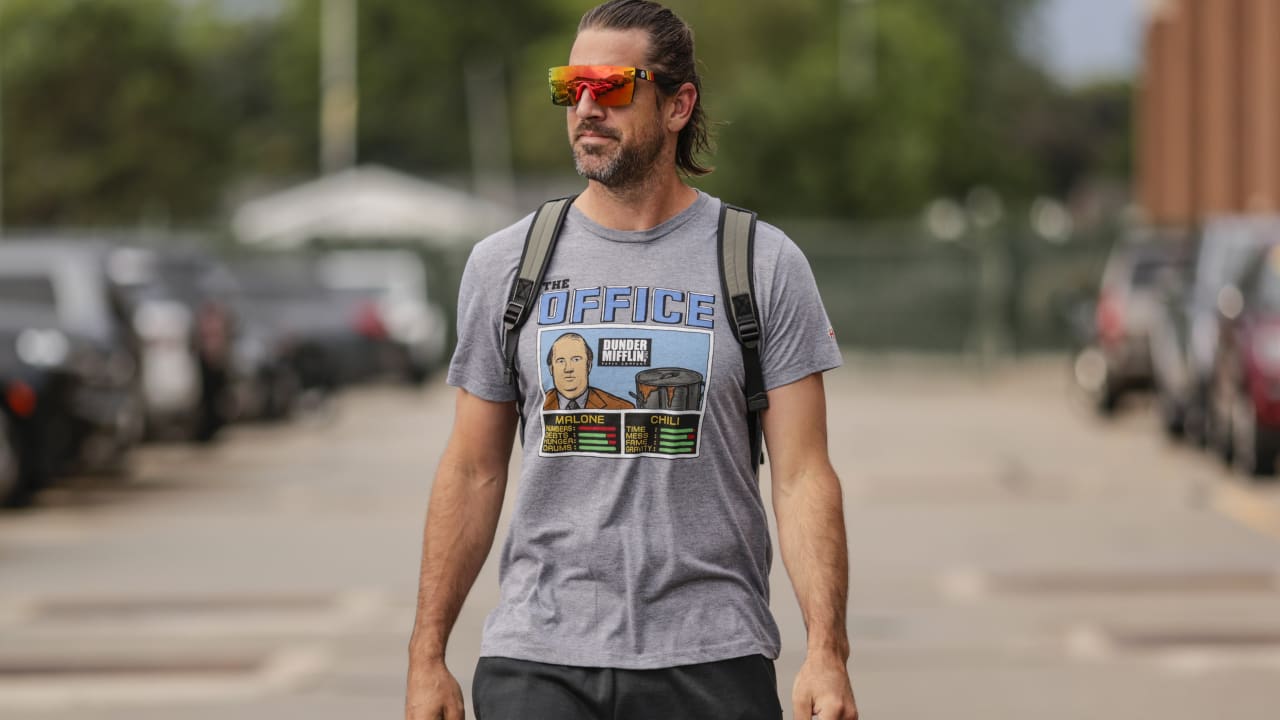 Green Bay Packers QB Aaron Rodgers arrives at Lambeau Field for ... Green Bay Packers QB Aaron Rodgers arrives at Lambeau Field for ...