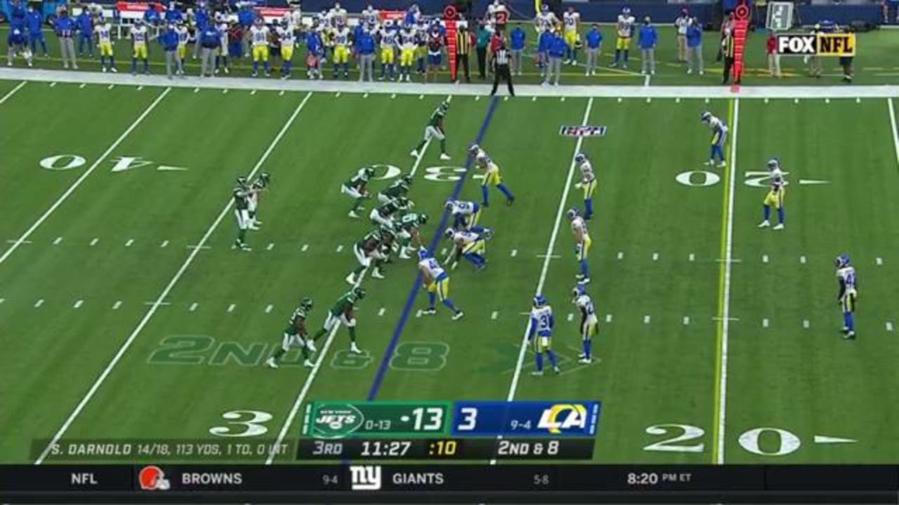 New York Jets quarterback Sam Darnold picks apart the Los Angeles Rams ...