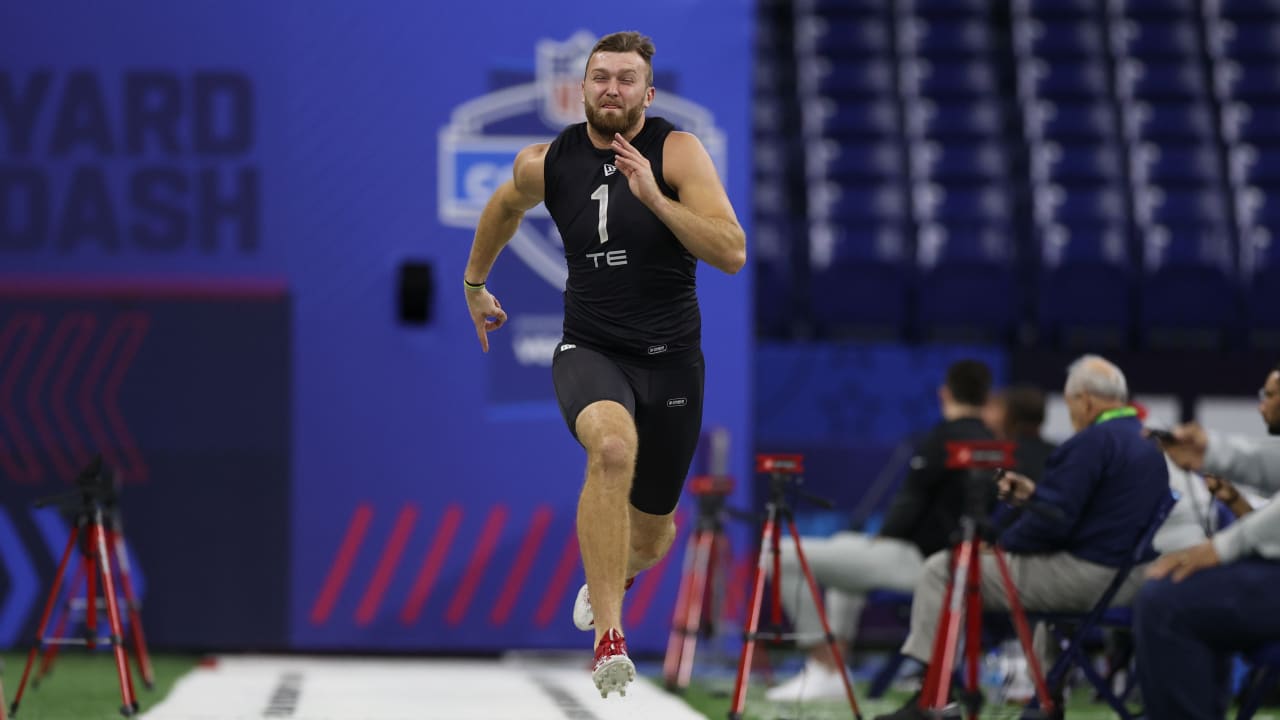 Tight end Austin Allen runs official 4.83-second 40-yard dash at 2022 ...